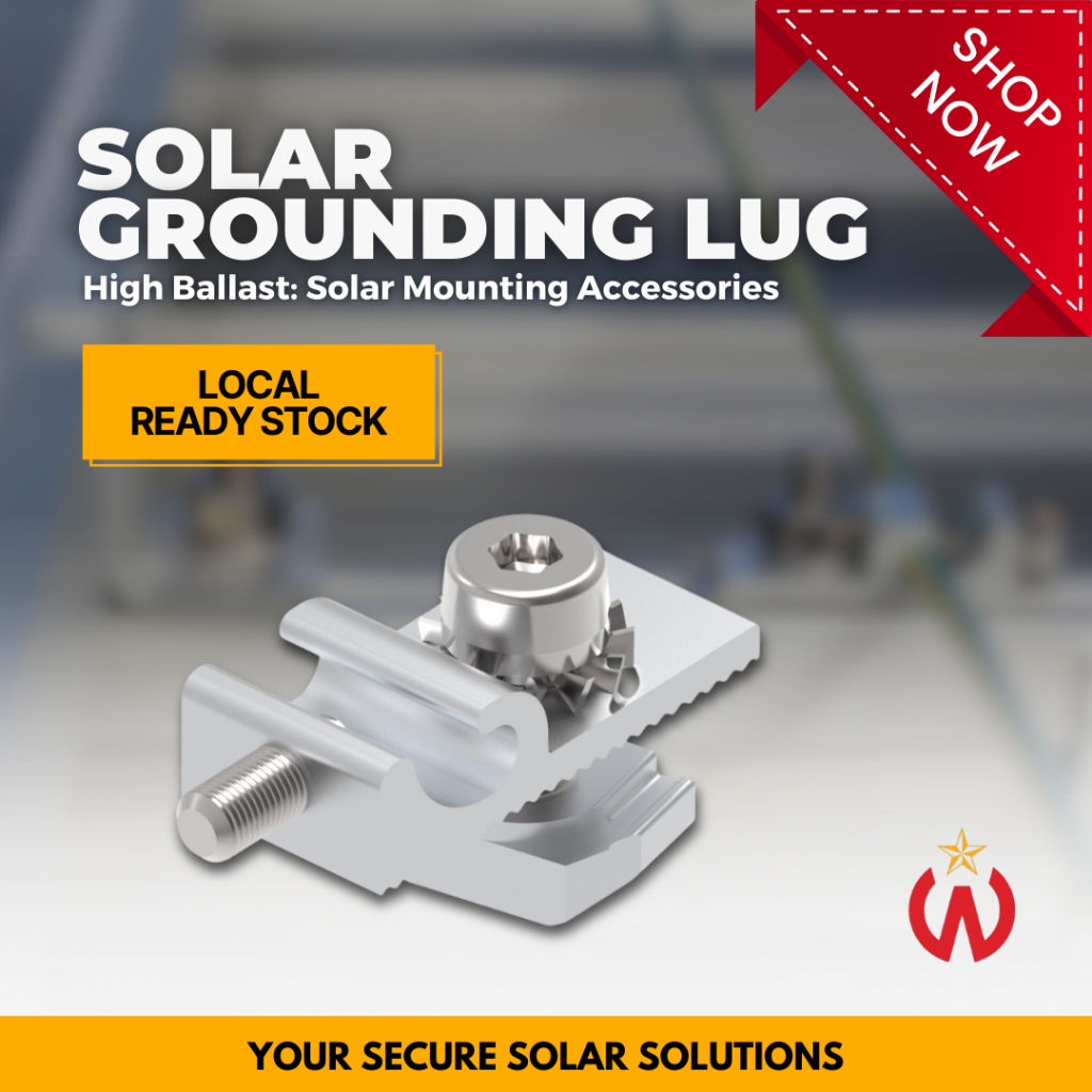 Winstar Solar Grounding Lug (High Ballast Mounting Structure) | Shopee ...