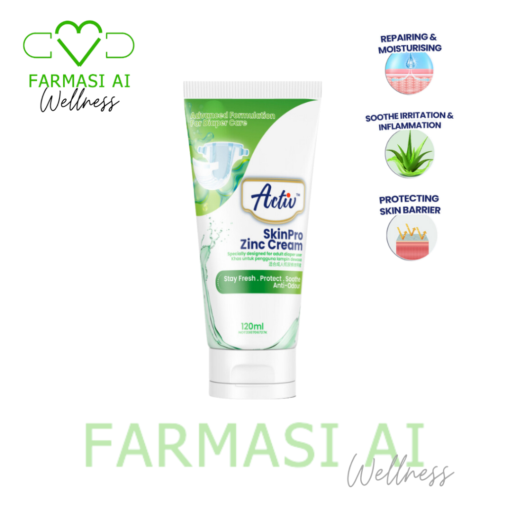Activ Skinpro Zinc Cream 120ml (Exp : 09/2026) | Shopee Malaysia
