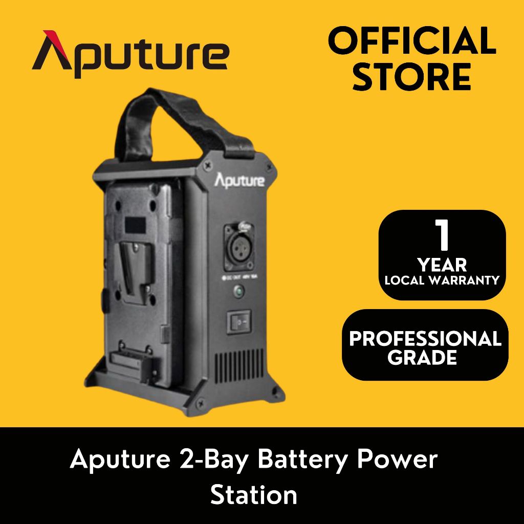 Aputure 2-Bay Battery Power Station (V-Mount) | Shopee Malaysia