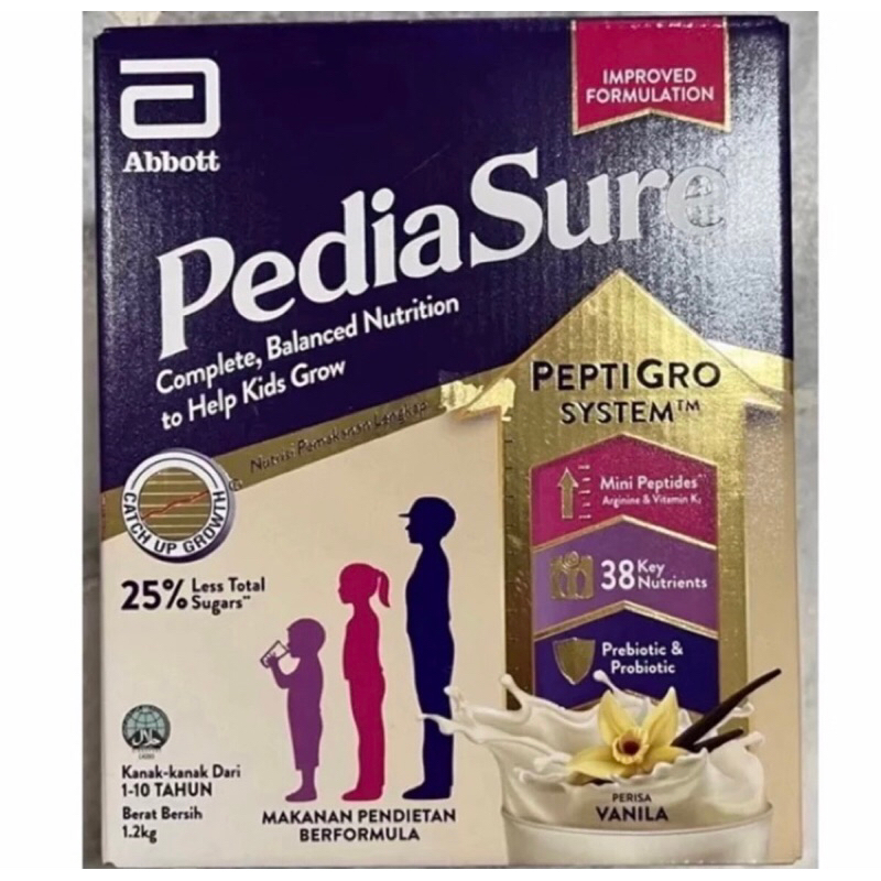 Pediasure Milk Formula Coklat Exp:08/2025/Vanilla 1-10Year 1.2KG - Exp ...