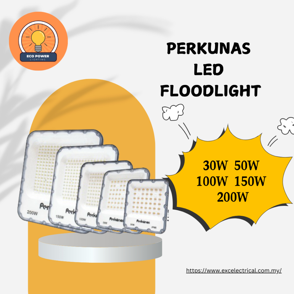 PERKUNAS LED FLOODLIGHT (SIRIM) | Shopee Malaysia