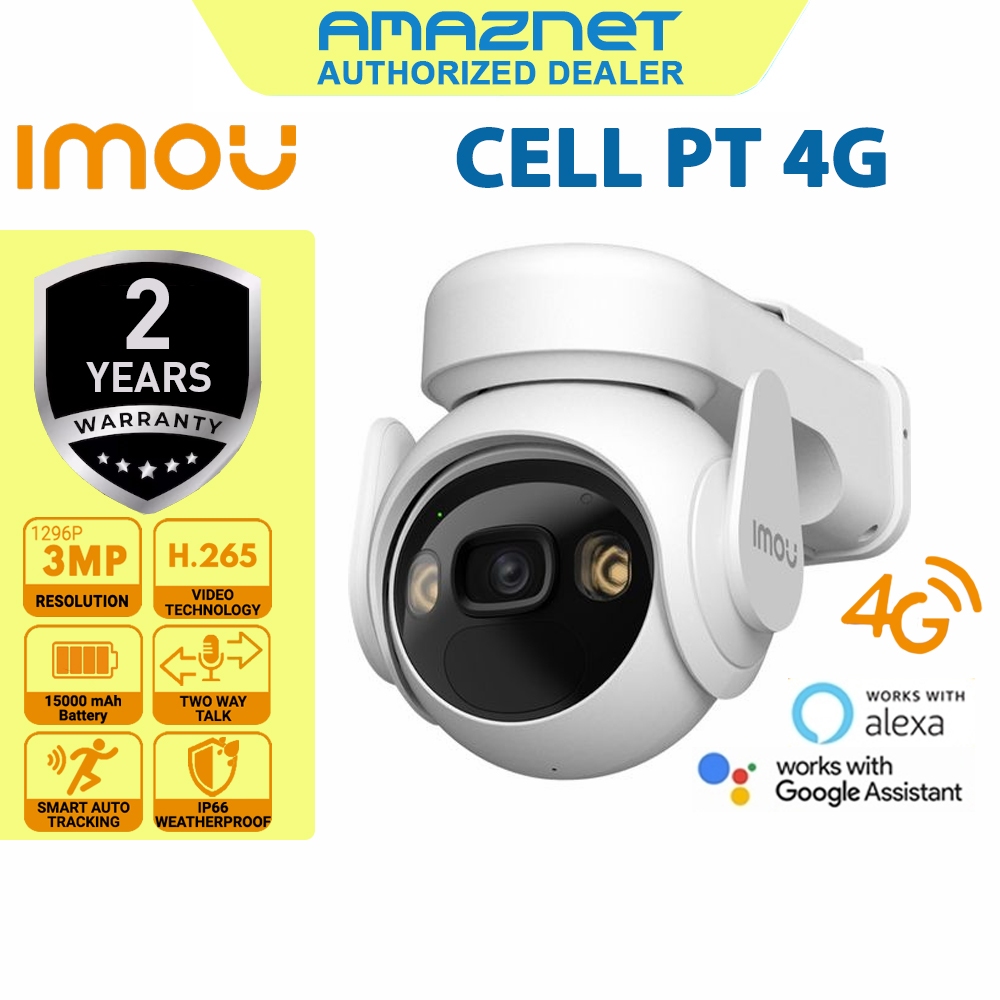 IMOU Cell PT 4G Outdoor Battery Powered Security CCTV Camera 3MP 3.6mm ...