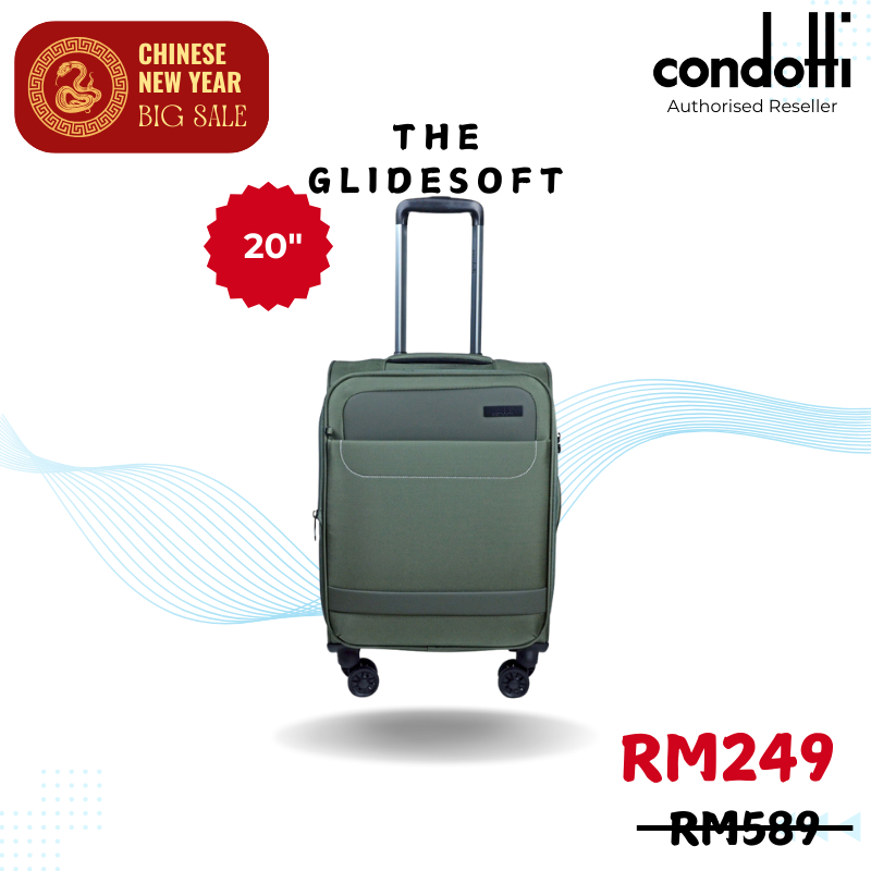 Condotti Glide (20') Soft Nylon Trolley Expandable Soft Case Luggage ...