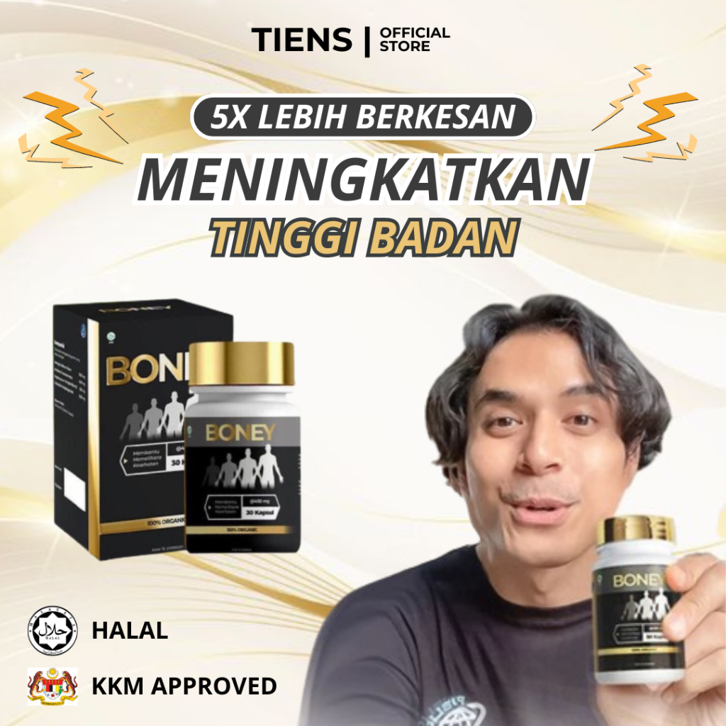 PROMO🔥BONEY CAPSULE UBAT TINGGI BADAN ORIGINAL HQ LULUS KKM VITAMIN ...