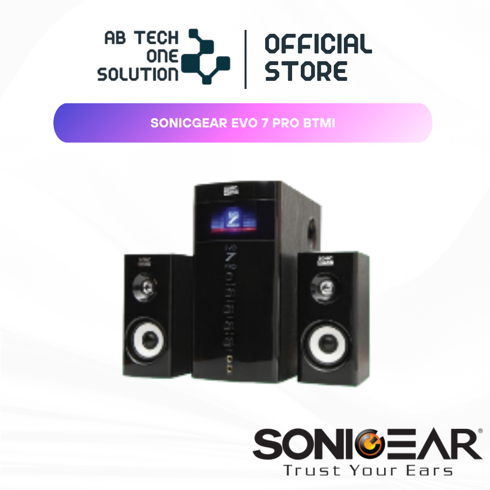 SonicGear EVO 7 PRO BTMI Black | Shopee Malaysia