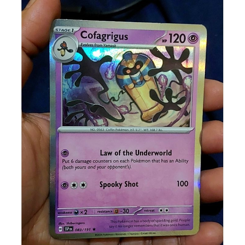 Pokemon TCG - Cofagrigus, Surging Sparks, Holo Card | Shopee Malaysia
