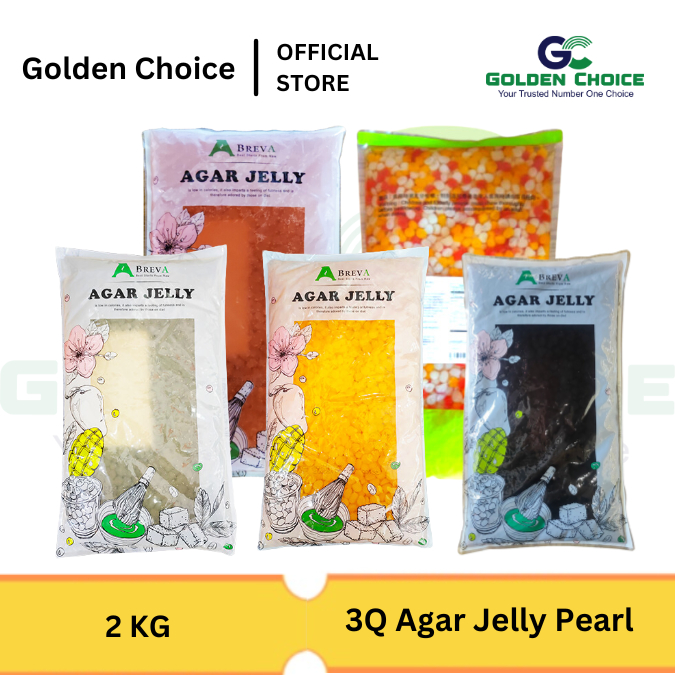 3Q Jelly Agar Boba Pearl Halal 2KG - Brown Sugar Mango Original Match ...
