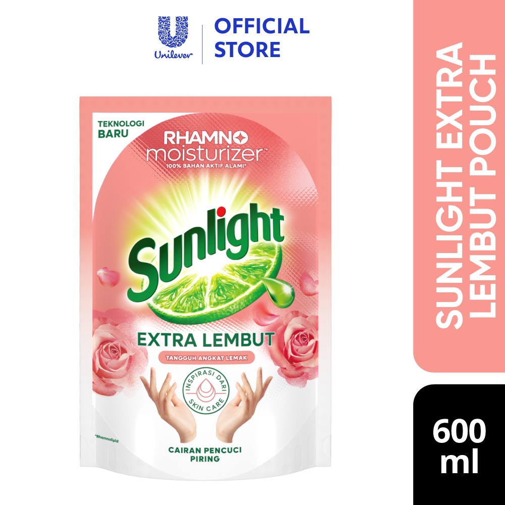 Sunlight DIshwash Liquid Pouch Extra Lembut (600ml) | Shopee Malaysia