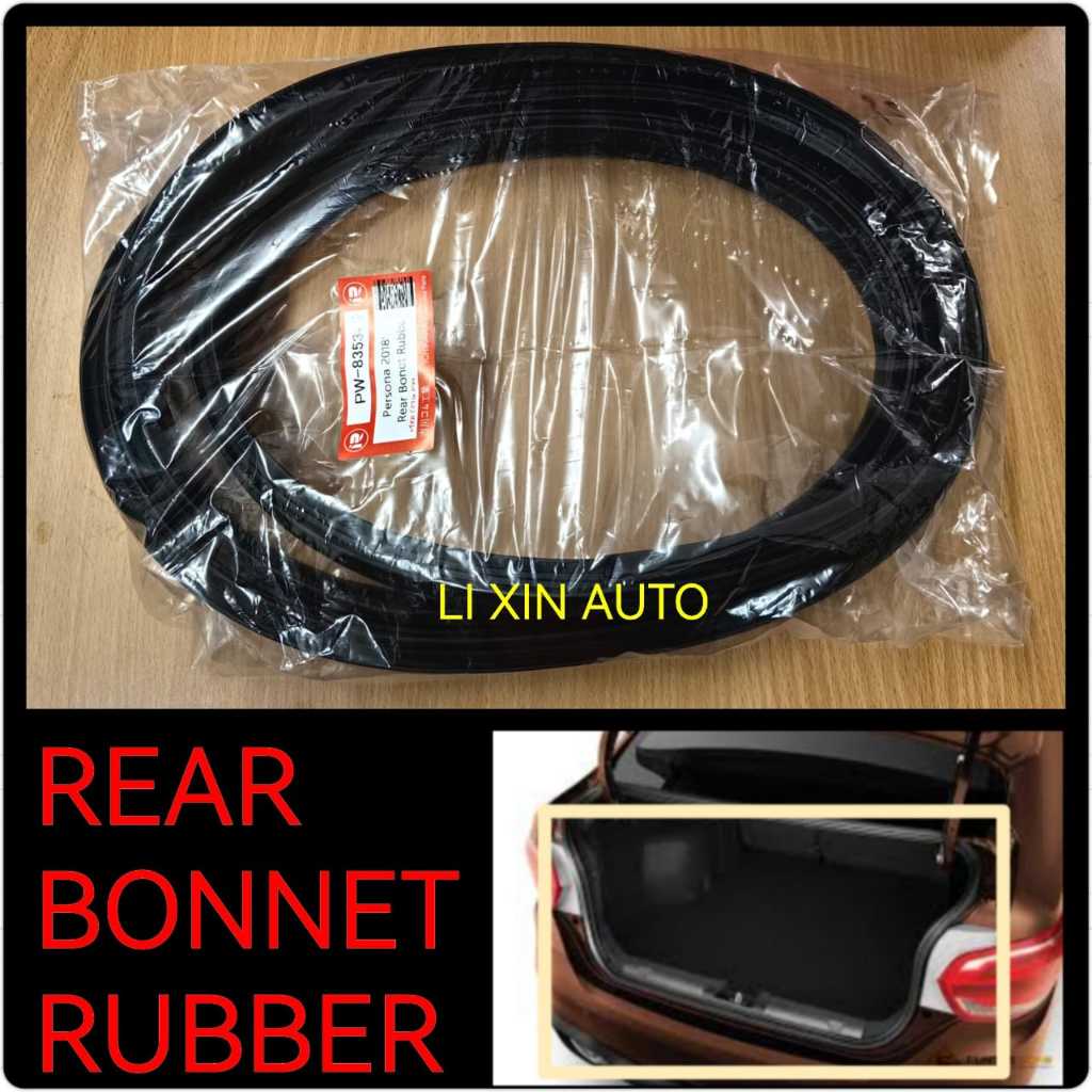 PROTON PERSONA VVT 2016-2022 REAR BONNET RUBBER / TRUNK LID WEATHER ...