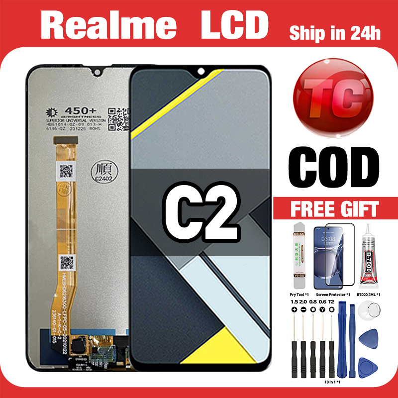 LCD REALME C2 Compatible For Original Glass Touch Screen Digitizer ...