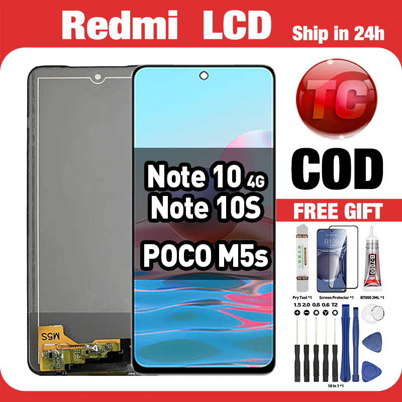LCD Redmi Note 10 4G/ Note 10S/ poco M5s Compatible For Original Glass ...