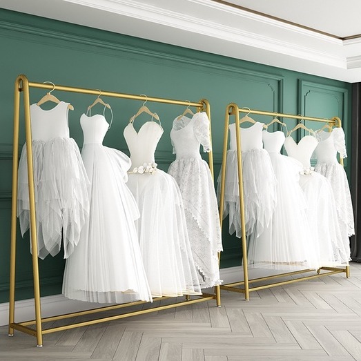 Local spot-Floor-To-Ceiling Hanger Wedding Dress Shop Clothing Store ...