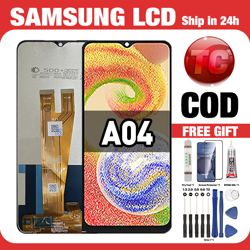 LCD SAMSUNG A04 Compatible For Original Glass Touch Screen Digitizer ...