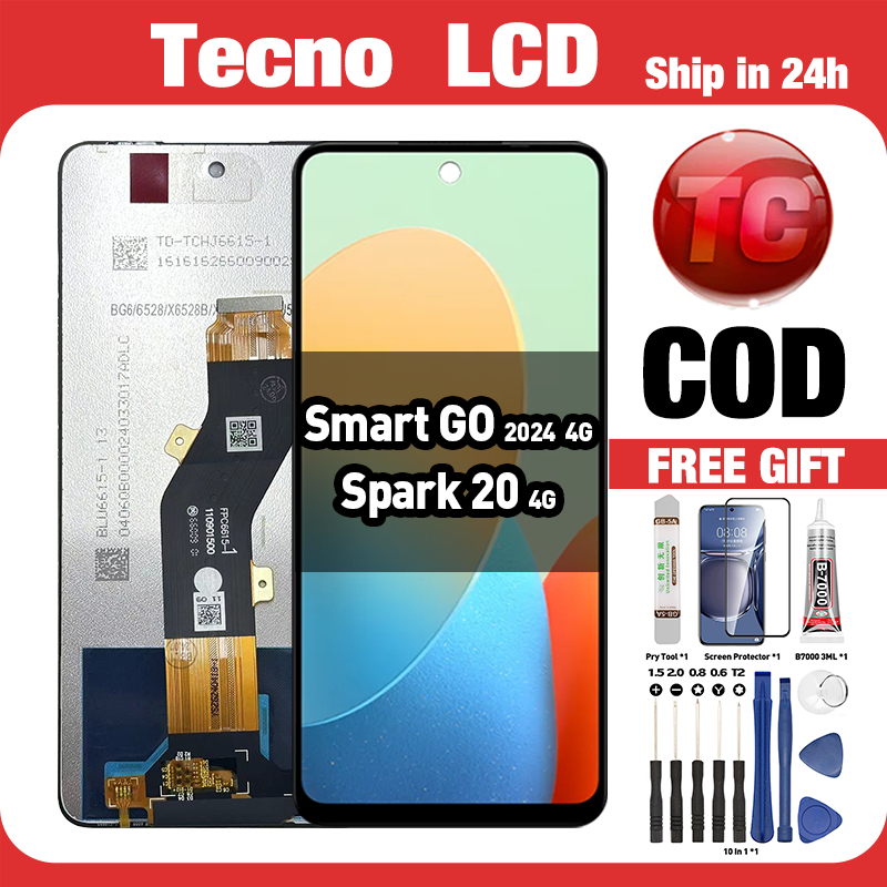 LCD TECNO Spark 20 4G/Spark GO 2024 4G Compatible For Original Glass ...