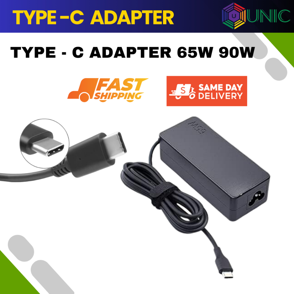 New Type - C adapter for Laptop Chromebook 65W 90W | Shopee Malaysia