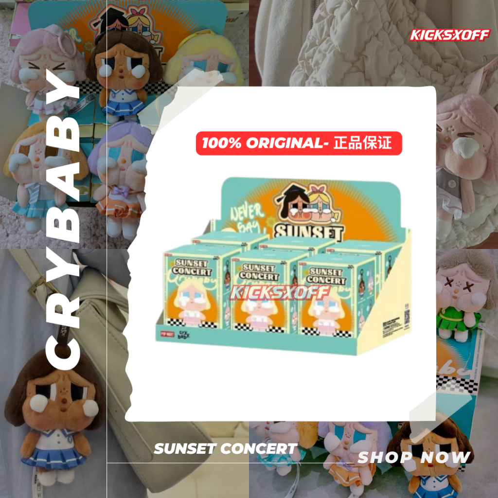 (Authentic )POPMART Crybaby Sunset Concert Figures POP MART Official ...