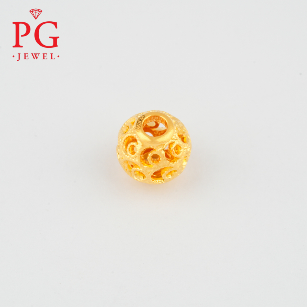 999/24K Gold Charm / Charm Emas Flower Ball 足金绣花球串饰 PGJH181962 | Shopee ...