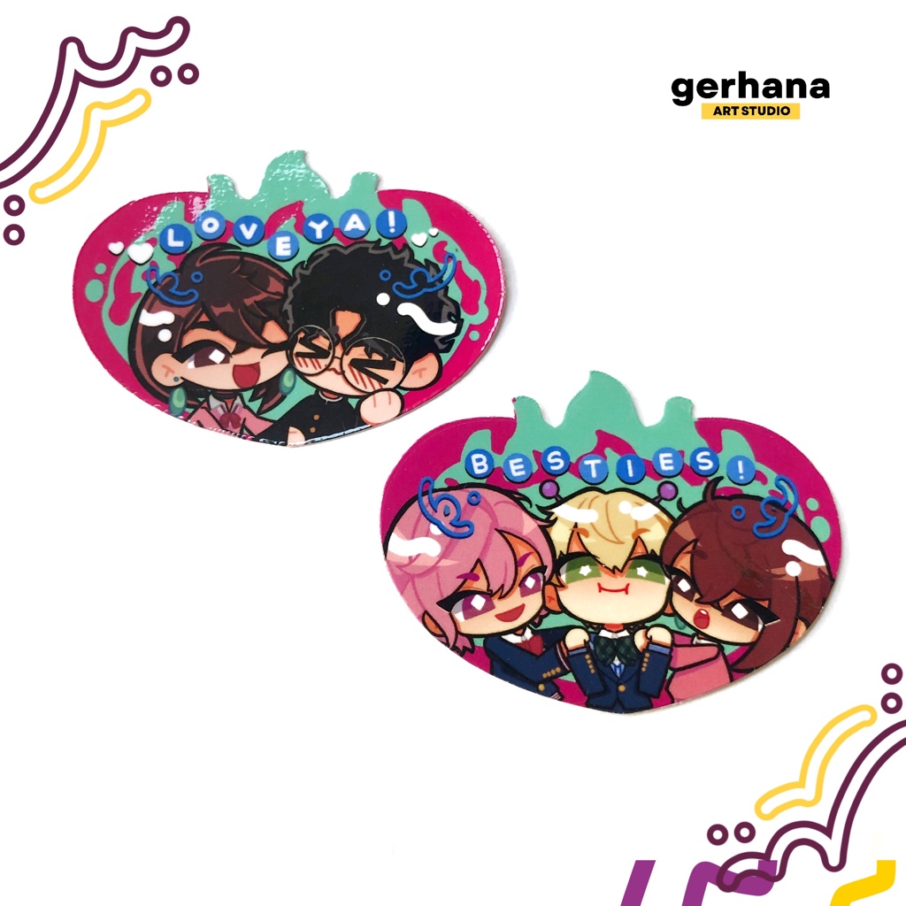 Dandadan Chibi Sticker | Momo Okarun Vamola Aira | Shopee Malaysia