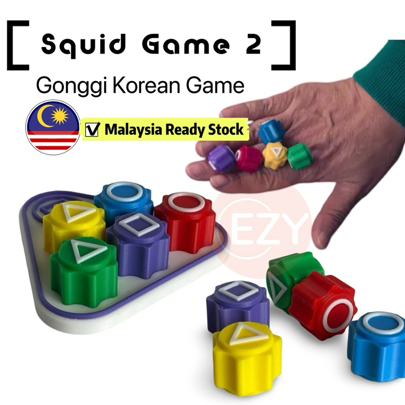 Squid Game 2 Gonggi Stones Korean Games Traditional Stone Catching Game ...