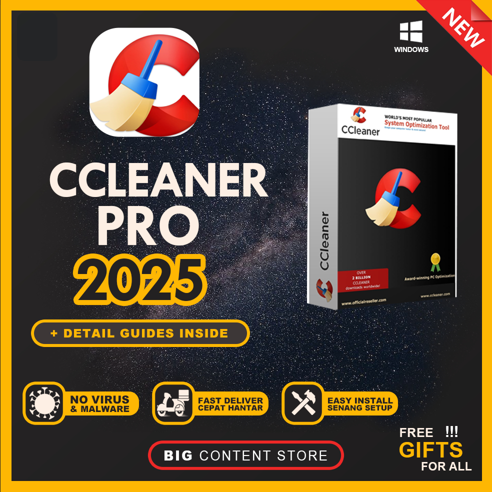 CCleaner Pro v6.40 2025💯 EASY INSTALL SOFTWARE 💯 LIFETIME PREMIUM 💯 ...