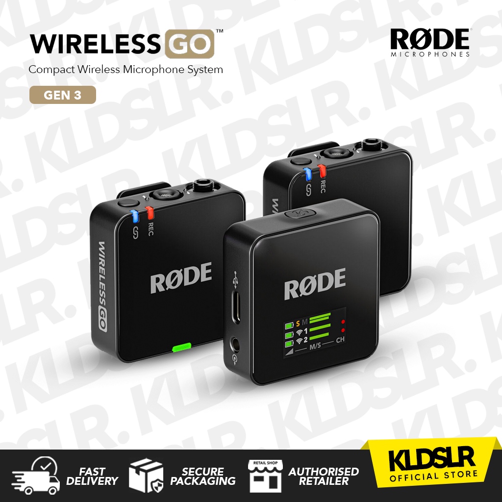 RODE Wireless GO (Gen 3) 2-Person Compact Digital Wireless Microphone ...