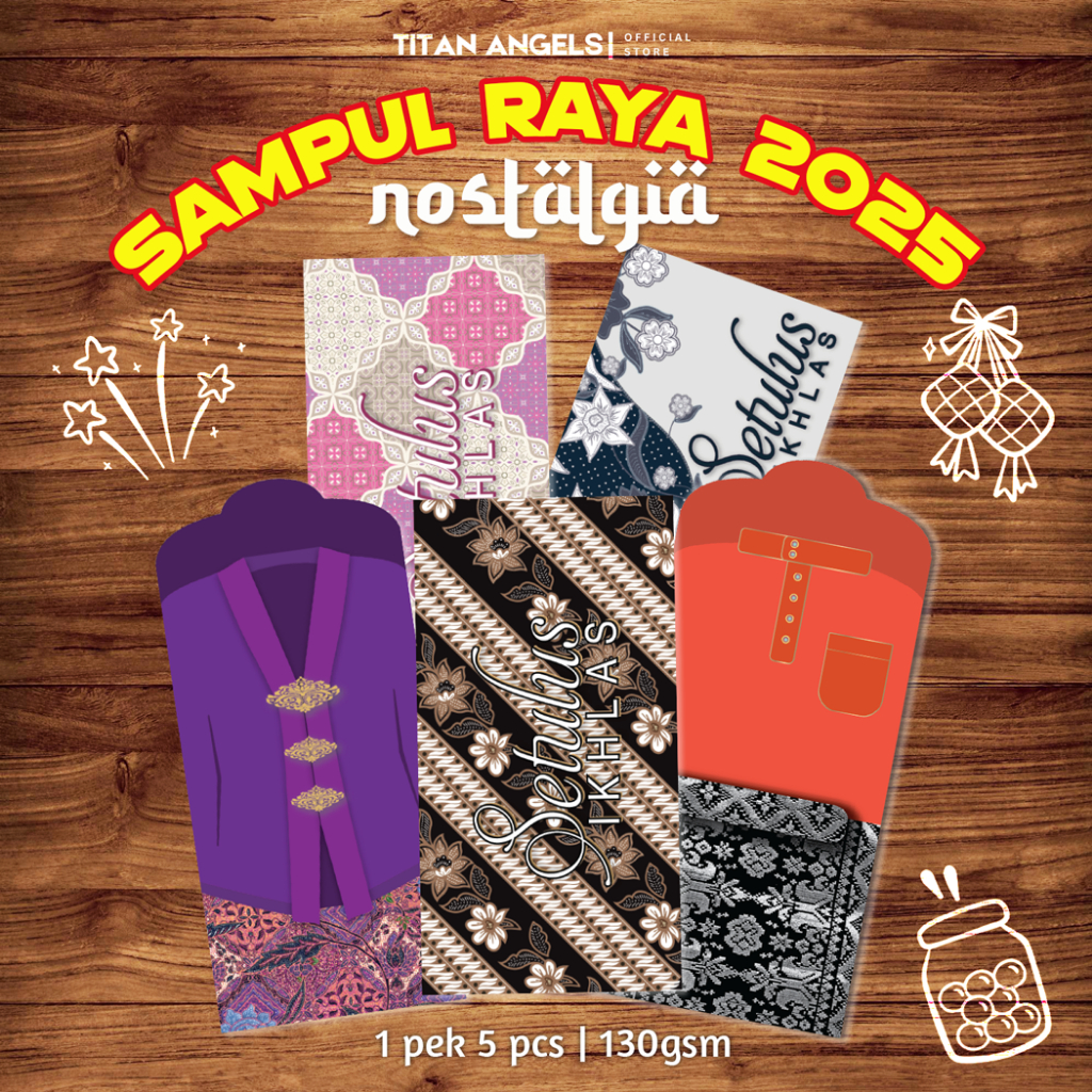 Sampul Raya 2025 sampul kahwin Klasik Setulus baju design | Shopee Malaysia