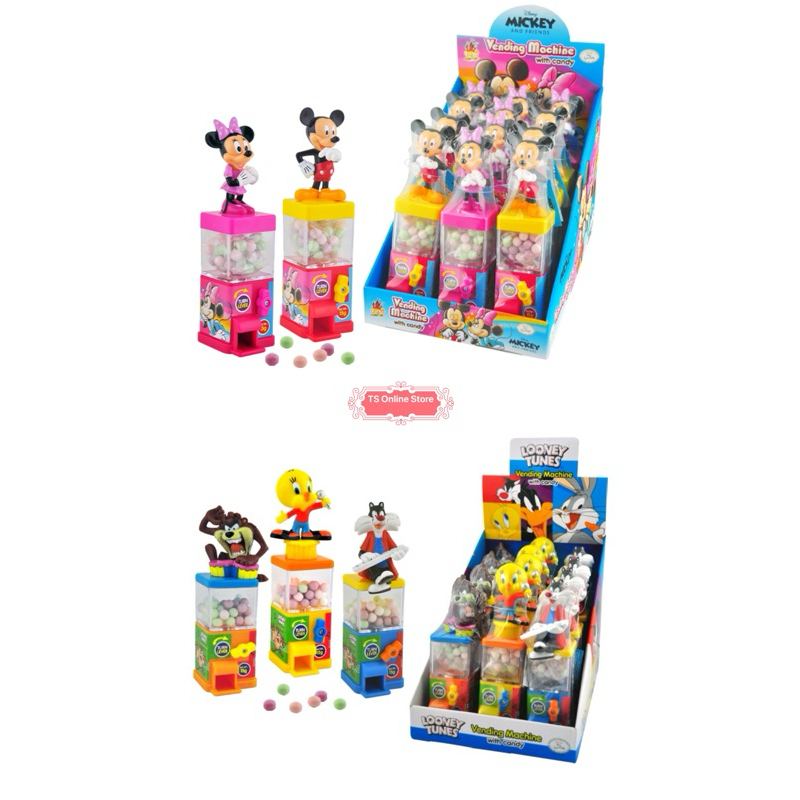 【Toy Castle】 Disney Mickey & Looney Tunes Vending Machine With Candy ...