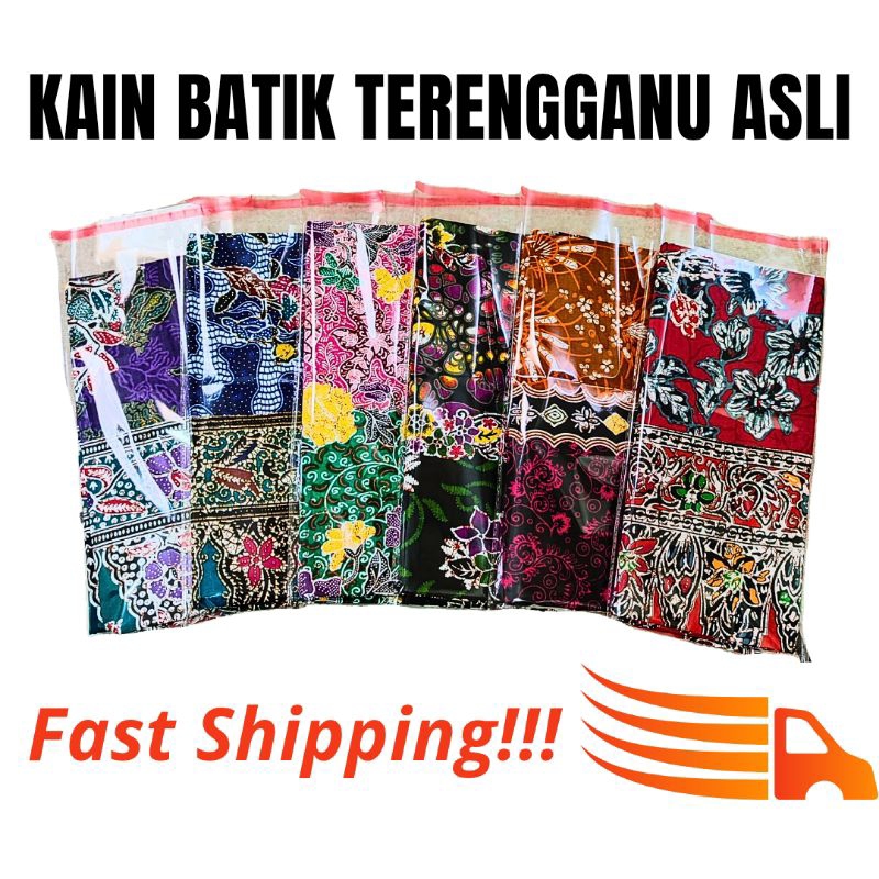 (Premium Edition) Kain Batik Terengganu Asli 100% Cotton/Ada Cop Batik ...