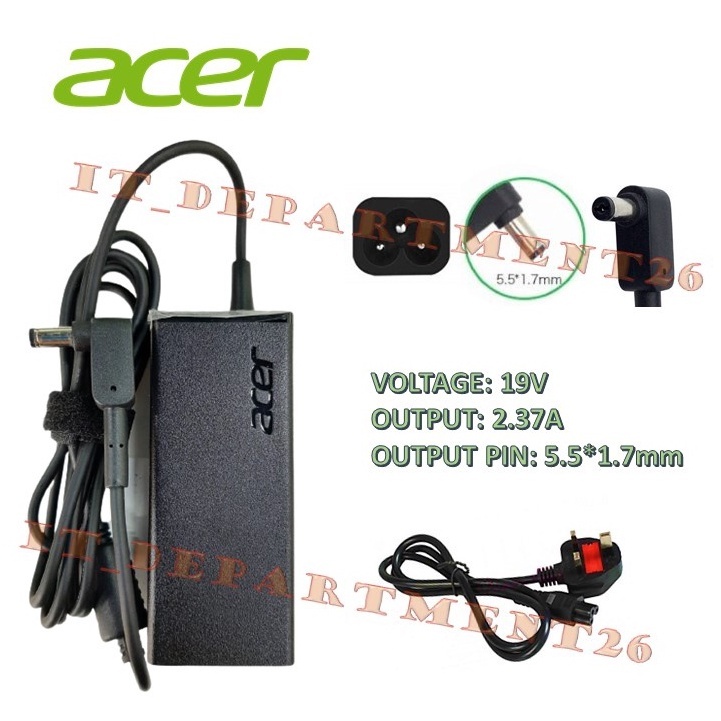 ACER 19V 2.37A 3.42A 3.0MM*1.0MM Aspire 3 Aspire 5 E14 R14 S13 Swift 1 3 5 A315 A314 Chromebook ...