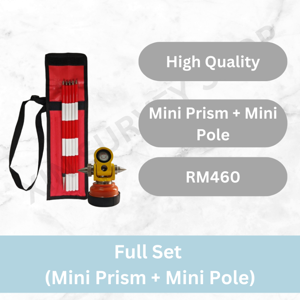5 Pole Adjustable Mini Prism / Mini Pole for Total Station | Shopee ...