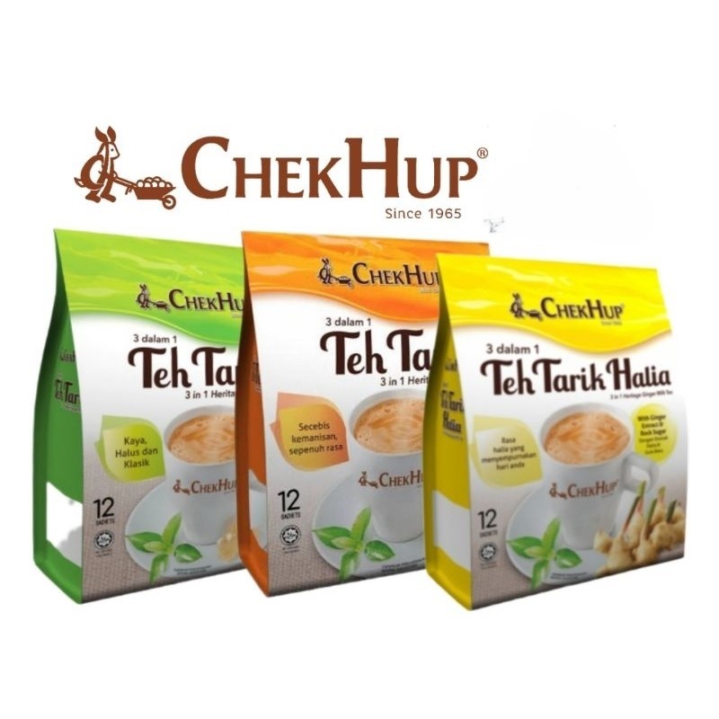 CHECK HUP 3 IN 1 INSTANT TEH TARIK (Rich & Creamy / Less Sweet / With ...