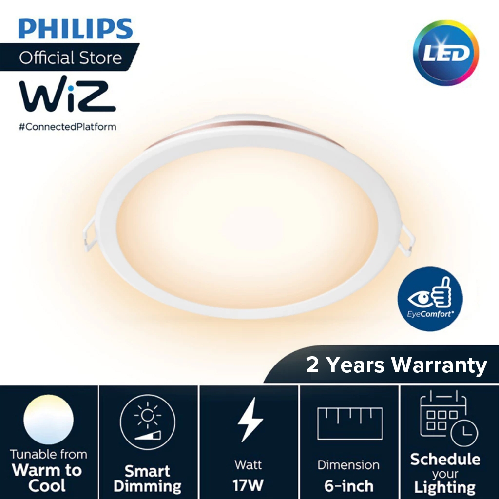 Philips Smart Lighting LED Tunable White Downlight 4/5/6 Inch (9W-17W ...