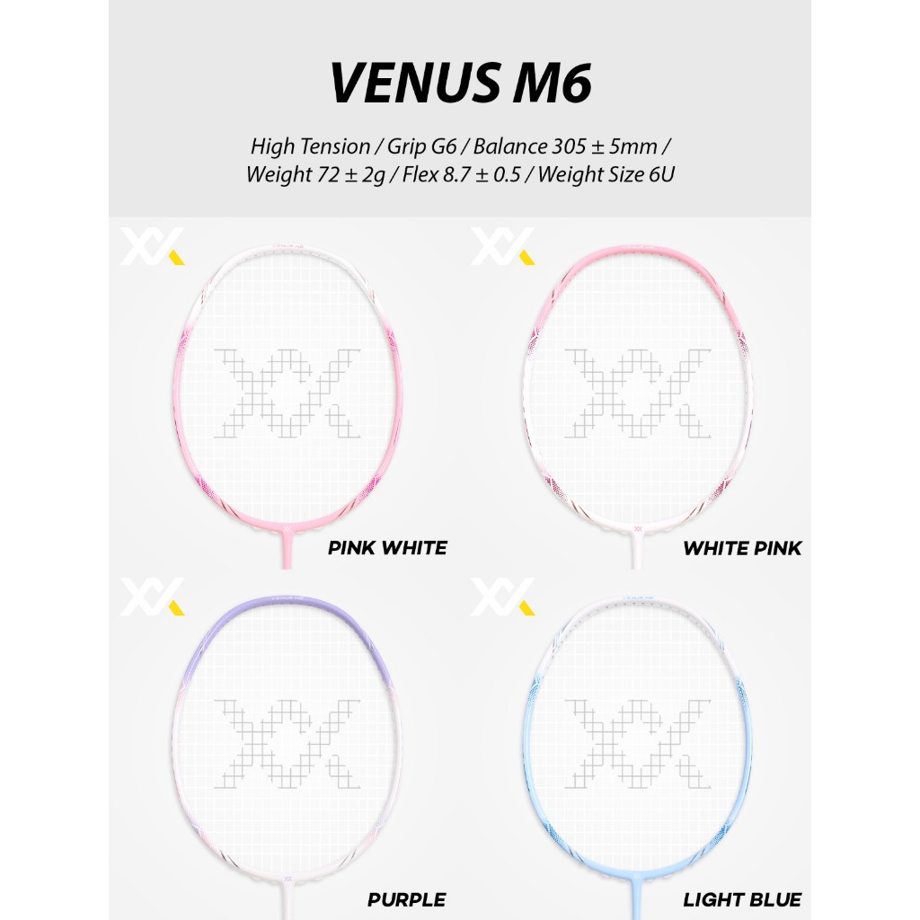 Maxx Badminton Racket Venus M6 / Raket Badminton Maxx Venus M V ( Frame ...