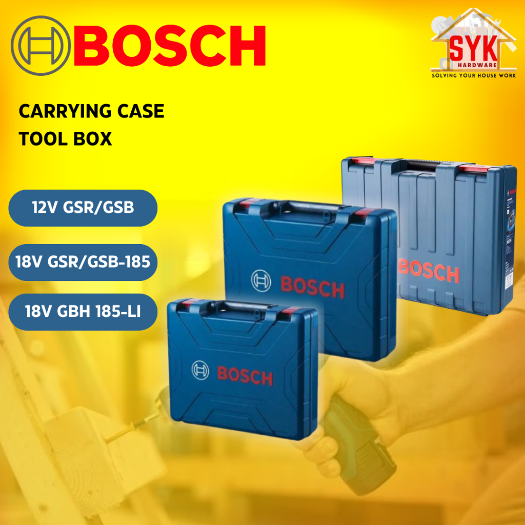 SYK Bosch 12V 18V Carrying Case Tool Box Power Toll Cordless Drill ...