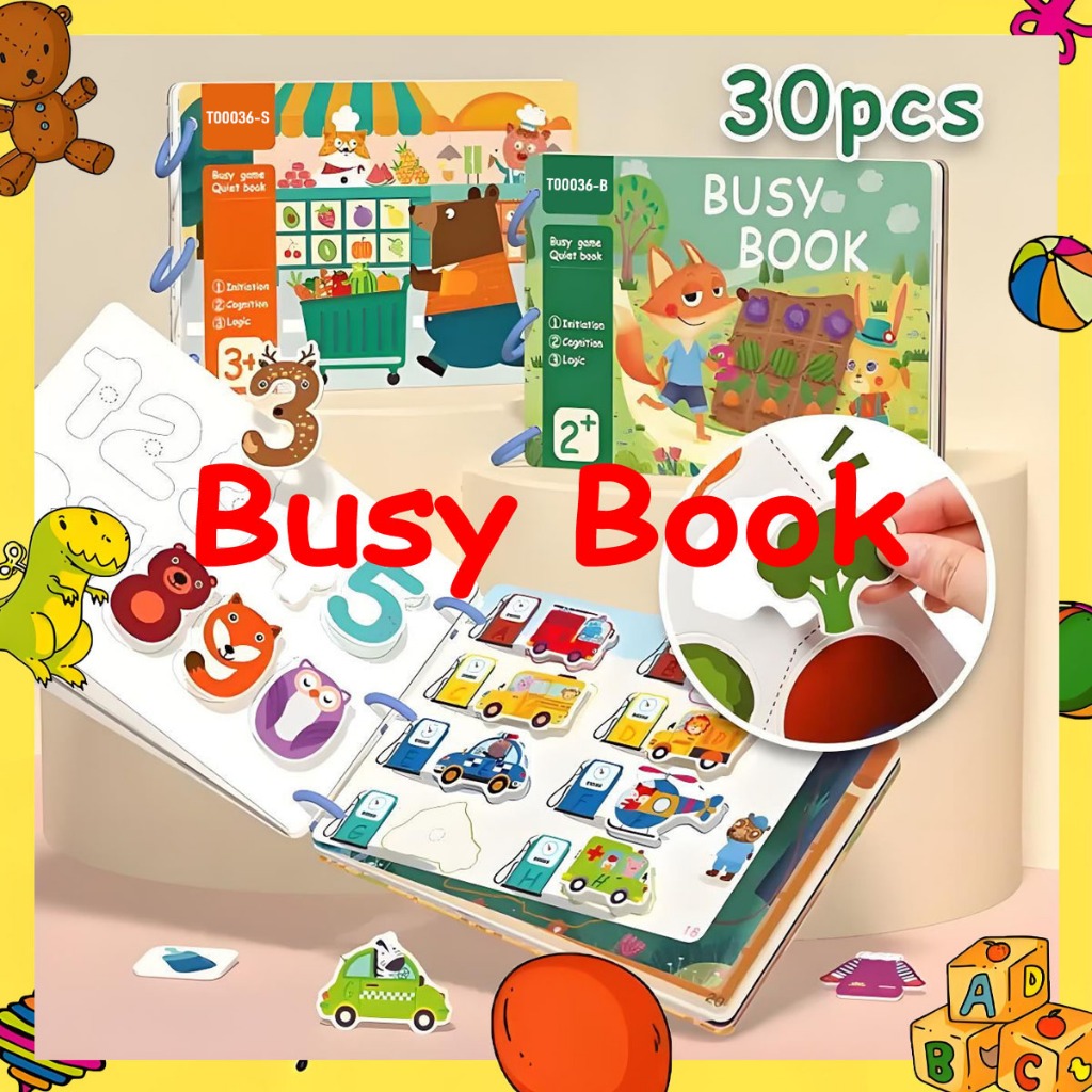 [FAST DELIVERY] 30 Pages Baby's First Enlightenment Book Kids Busy Book ...