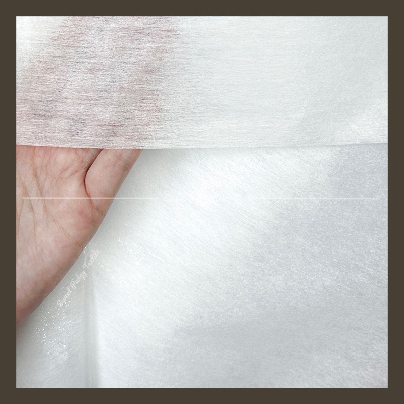 Kain Kertas Gam Nipis (Putih) Non-Woven Fusible Interlining / RM 2 ...