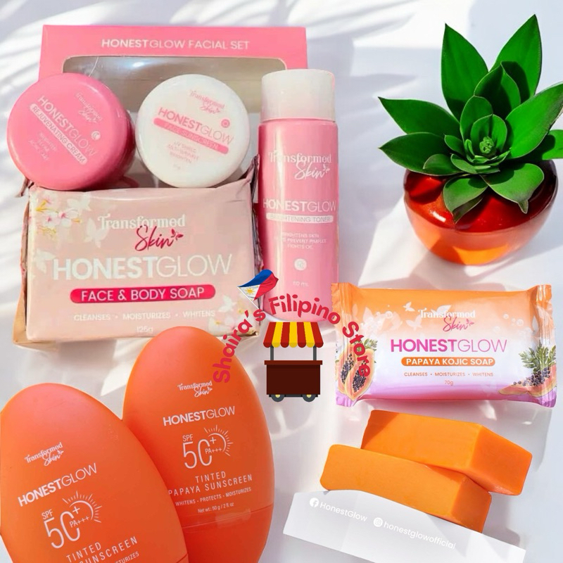 HONEST GLOW SET WITH SUNSCREEN | Shopee Malaysia