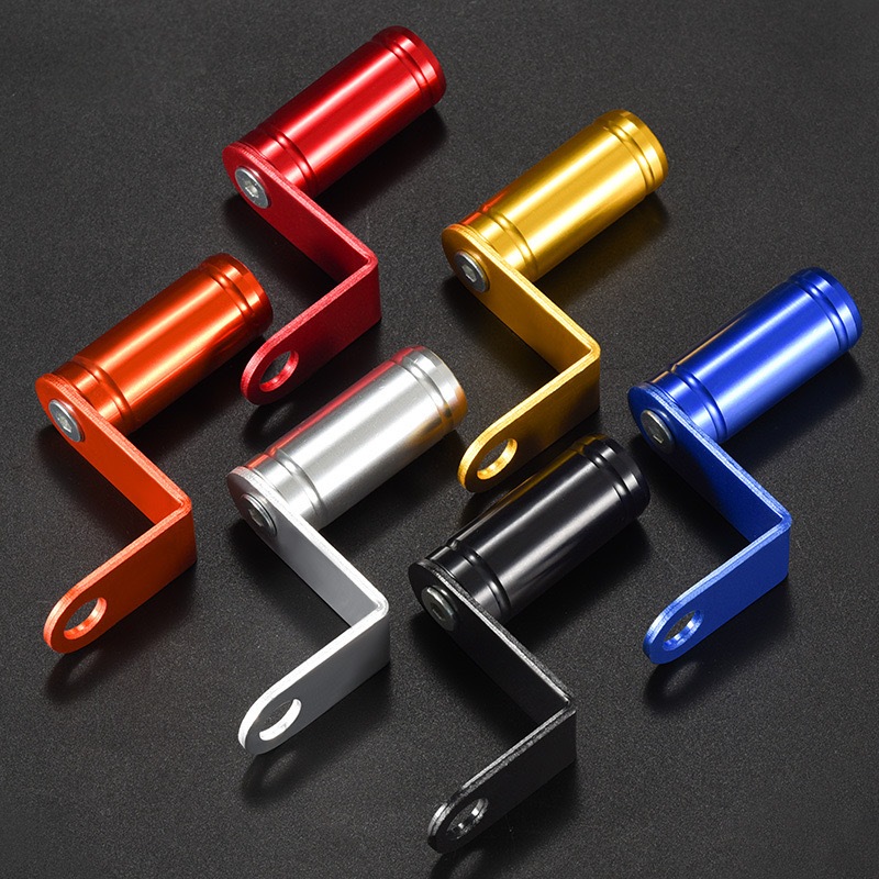 (1 Set) Universal Side Mirror Extension Bar Bracket Motorcycle Side ...