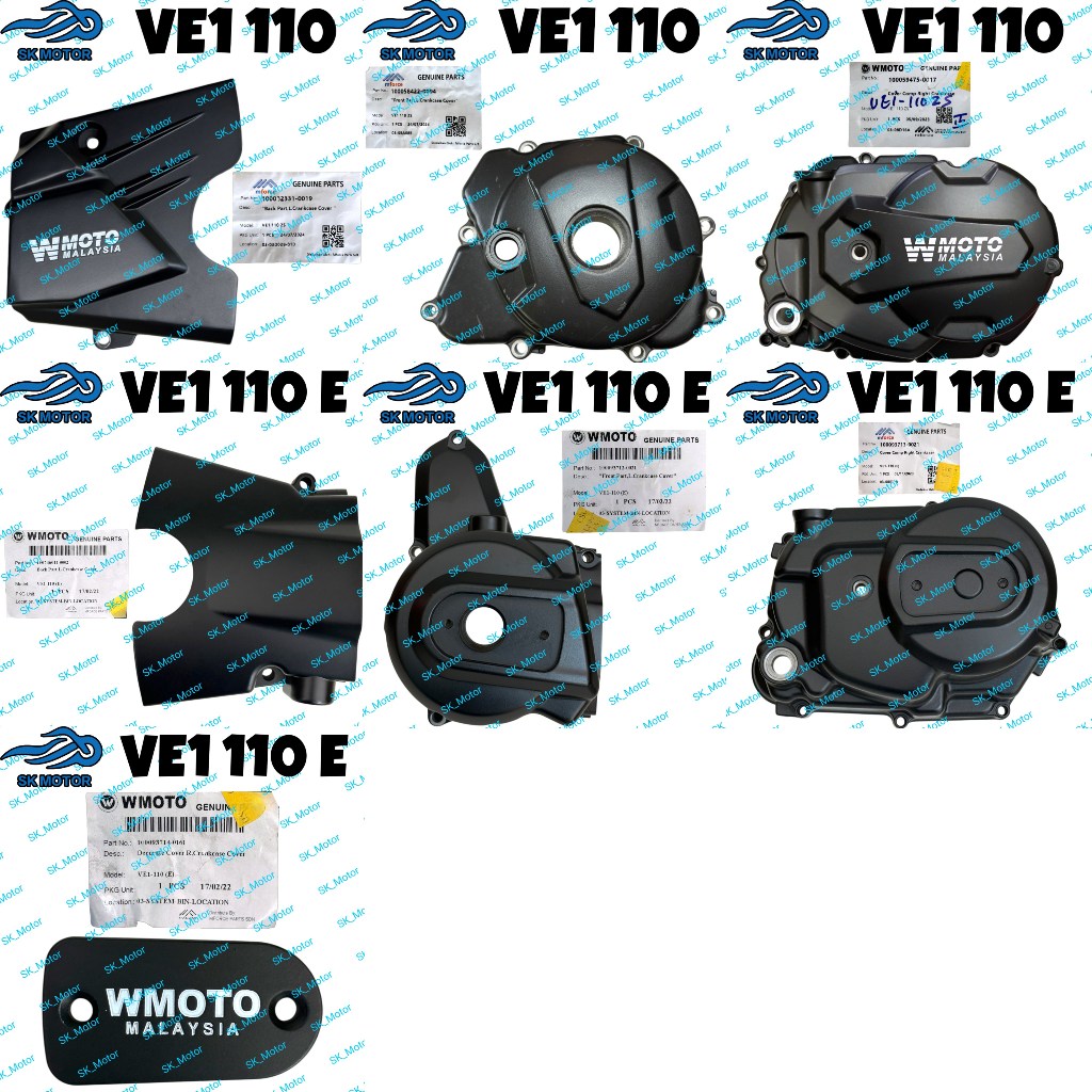 WMOTO VE1 110 Original Clutch Magnet Cover Crankcase Front Sprocket ...