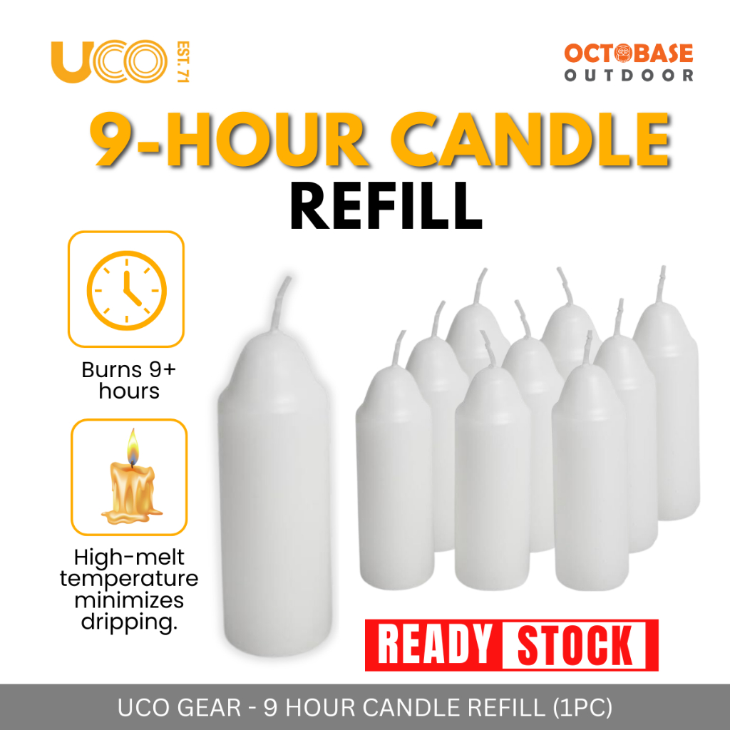 UCO GEAR - 1PC 9-HOUR LAST-LONG CANDLE REFILL UCO CANDELIER CANDLE ...
