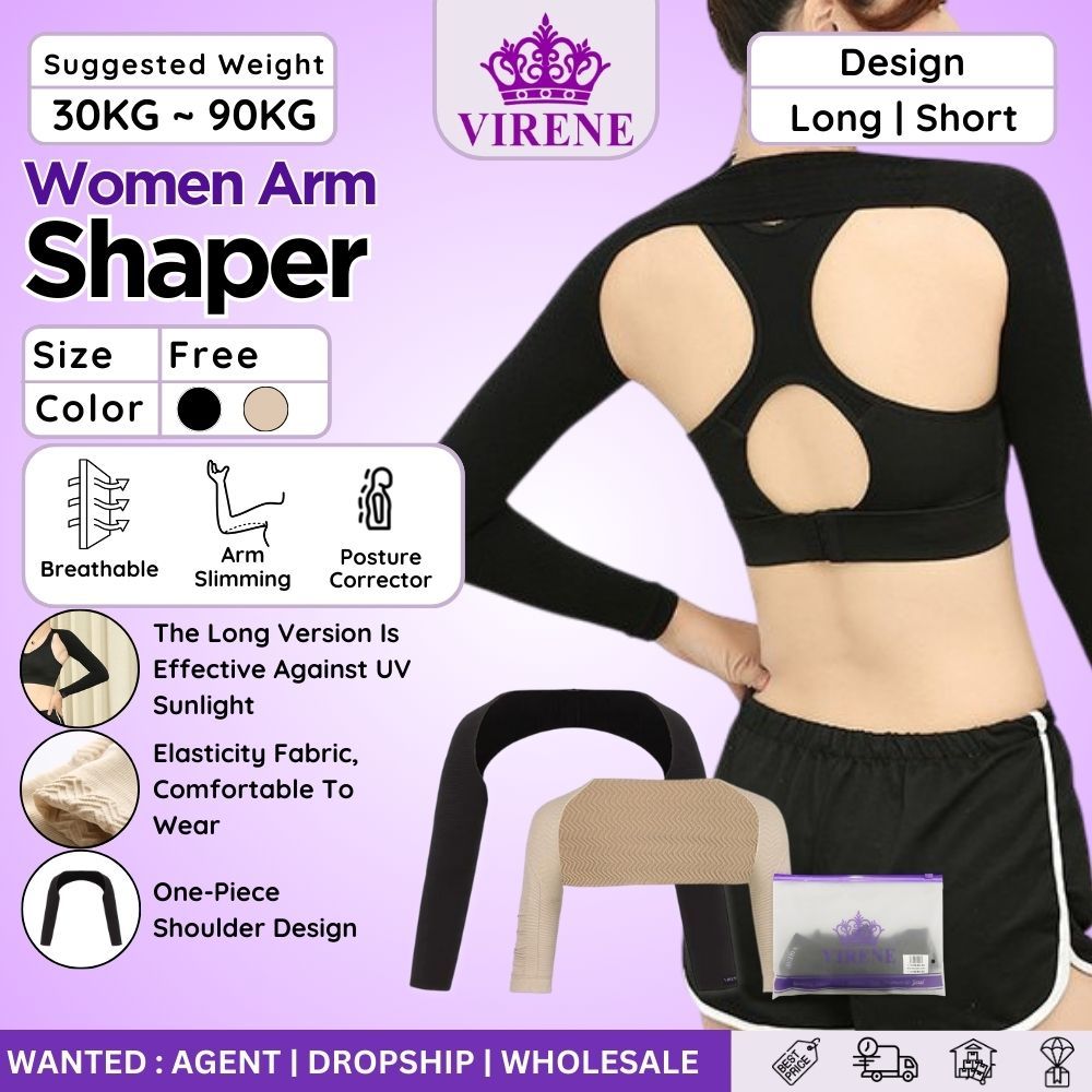Women Arm Shaper (30kg - 90kg) Arm Slimming Trainer Posture Corrector Shapewear Kurus Lengan ...