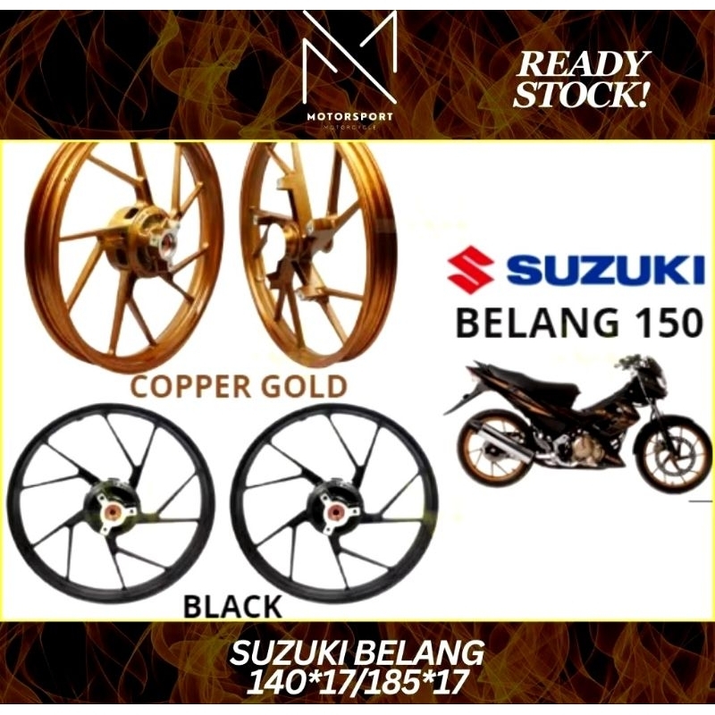 RAPIDO SUZUKI BELANG SPORT RIM ORIGINAL WITH BEARING GOLD | Shopee Malaysia