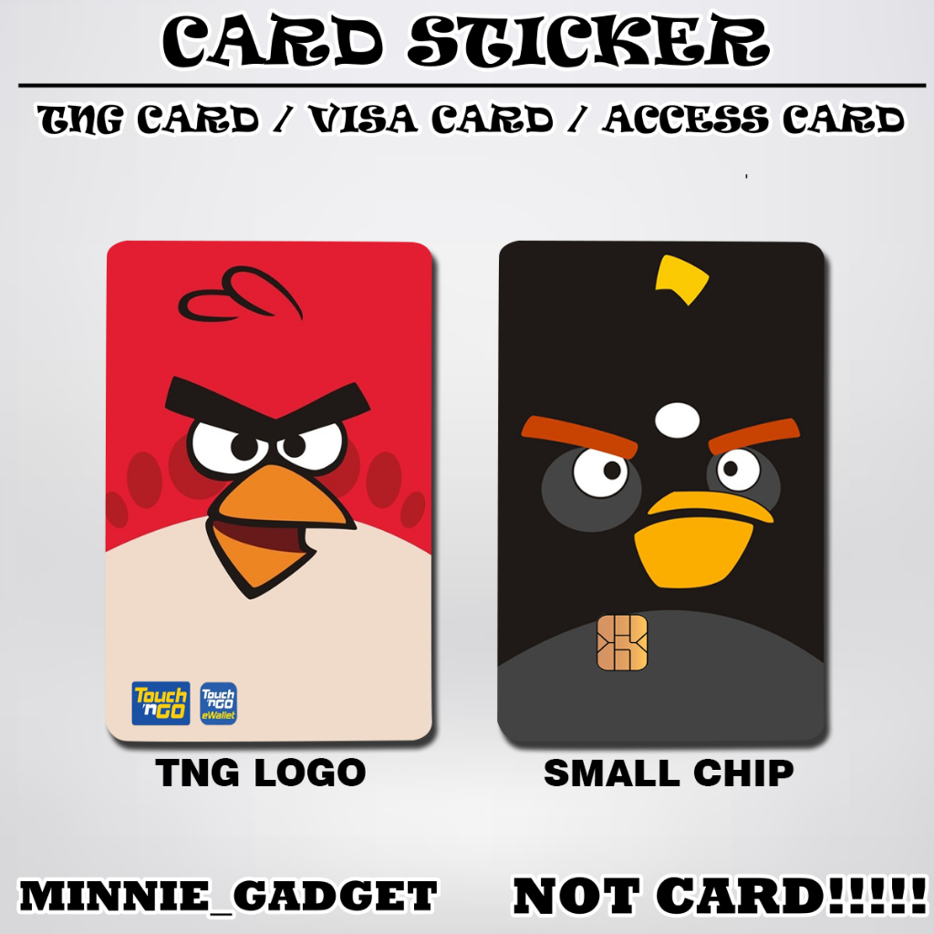 [ Angry Bird ] Touch n Go Card Sticker Cover TNG / MASTER / VISA ...