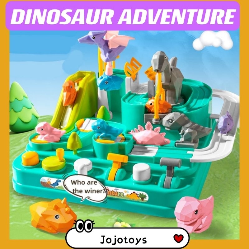 My Dinosaur Adventure Car Race Rail Track Toys Railway Car Educational ...