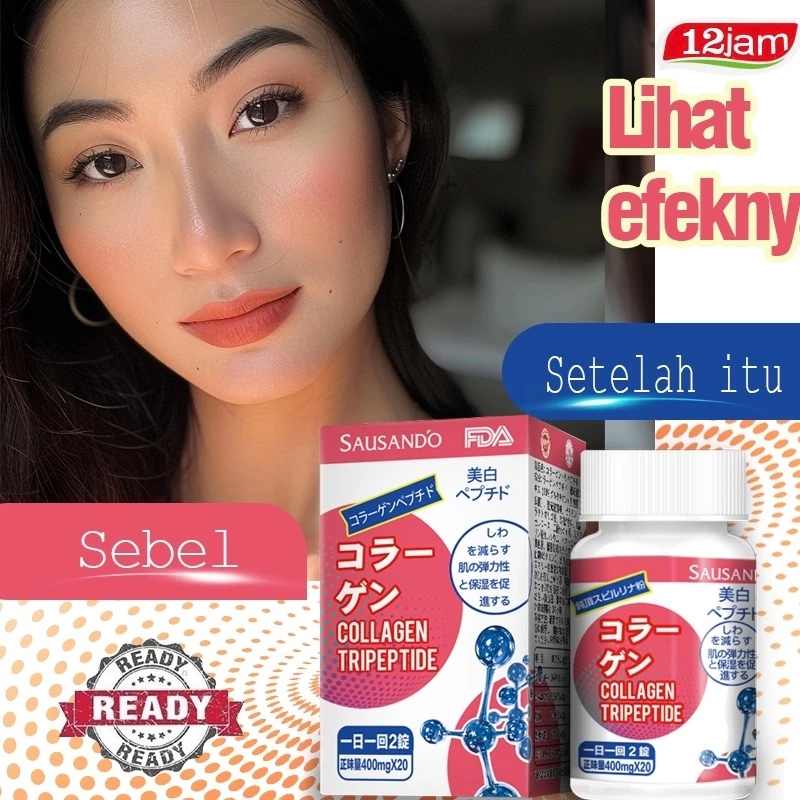 SAUSANDO collagen whitening capsule glutathione glow milky gluta white ...