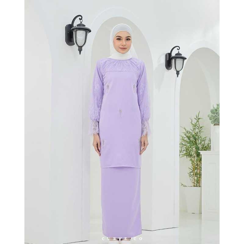 Lydia Kurung Lace Raya | Shopee Malaysia