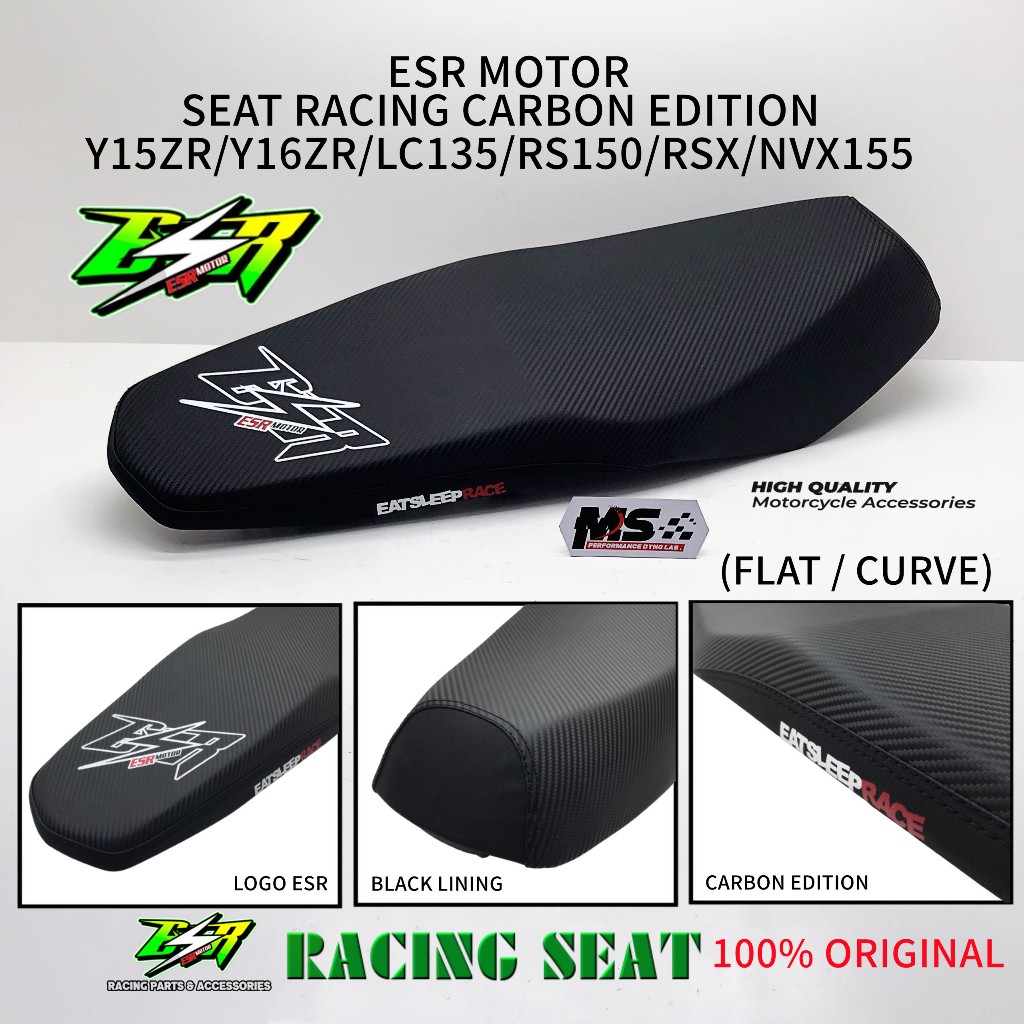 ESR Motor Racing Seat Carbon Edition Y15ZR/LC135/RS150/RSX150/Y16ZR ...