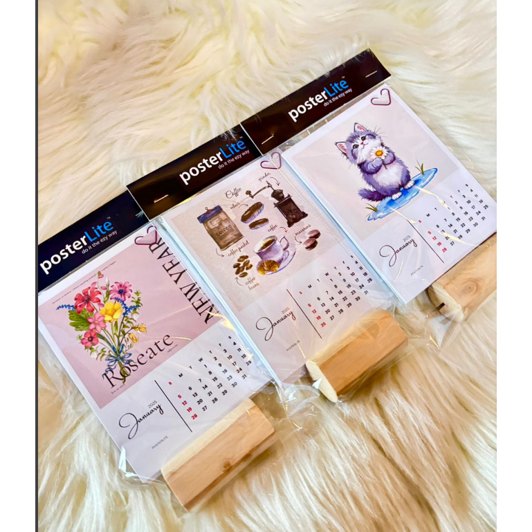 2025 Desk Calendar Card / Doorgift / Calendar Card / Minimalist ...