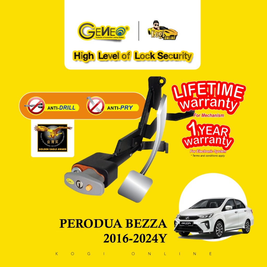 Geneo Pedal Lock - Perodua Bezza 2016-2024y (Auto/Manual) | Shopee Malaysia