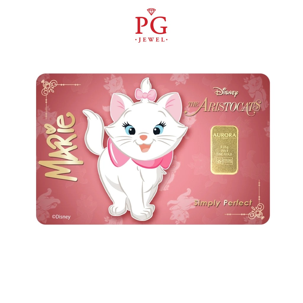 Aurora Italia's Unique 0.25g Gold Bar (Au 999.9) 24K - The Aristocats ...